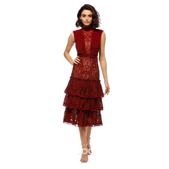 Jonathan Simkhai | Dresses | Simkhai Red Tower Dress | Poshmark
